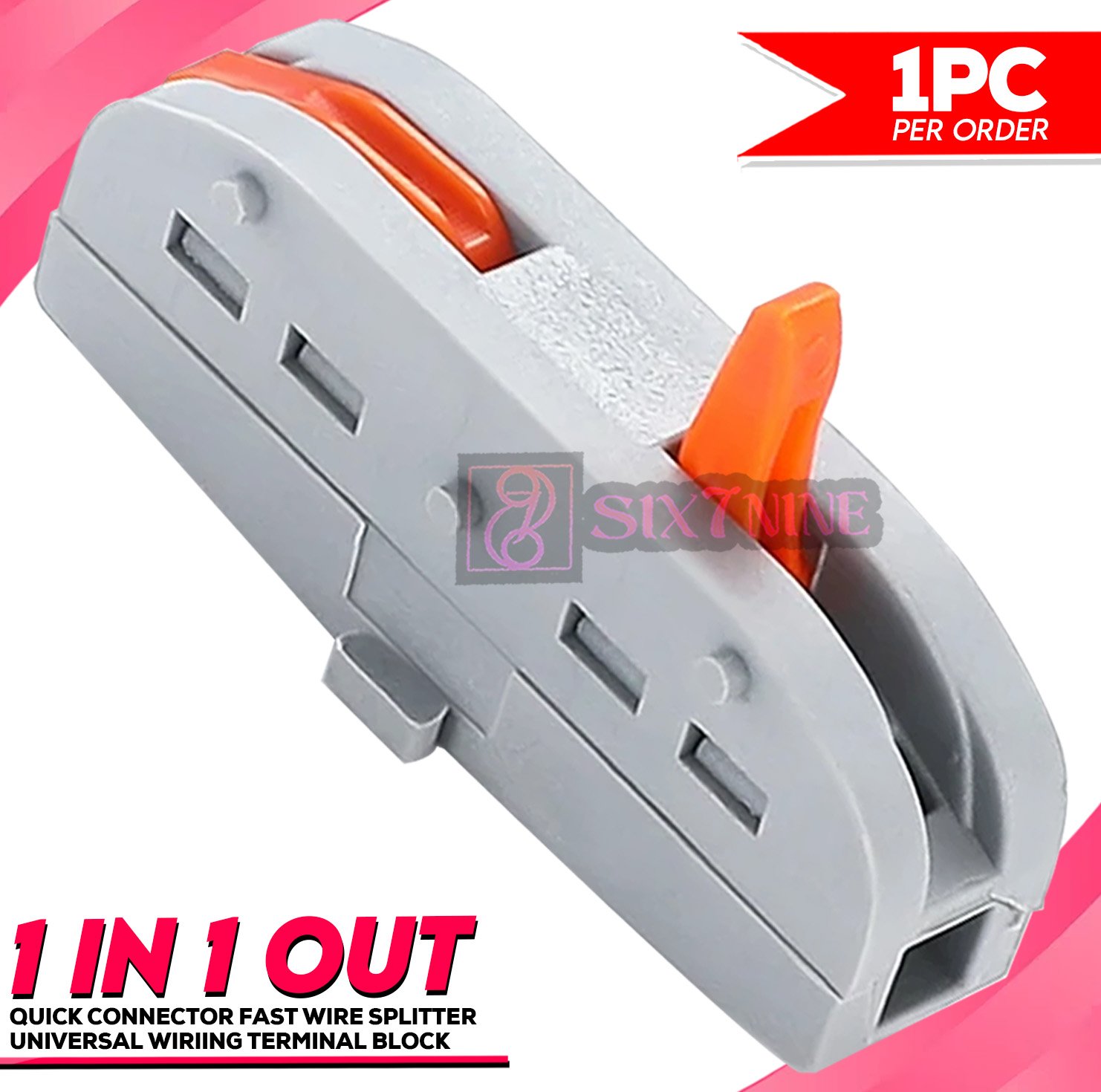 Wire Connector 1 IN 1 OUT Quick Terminal Block Splicing Type Heavy Duty | Lazada PH