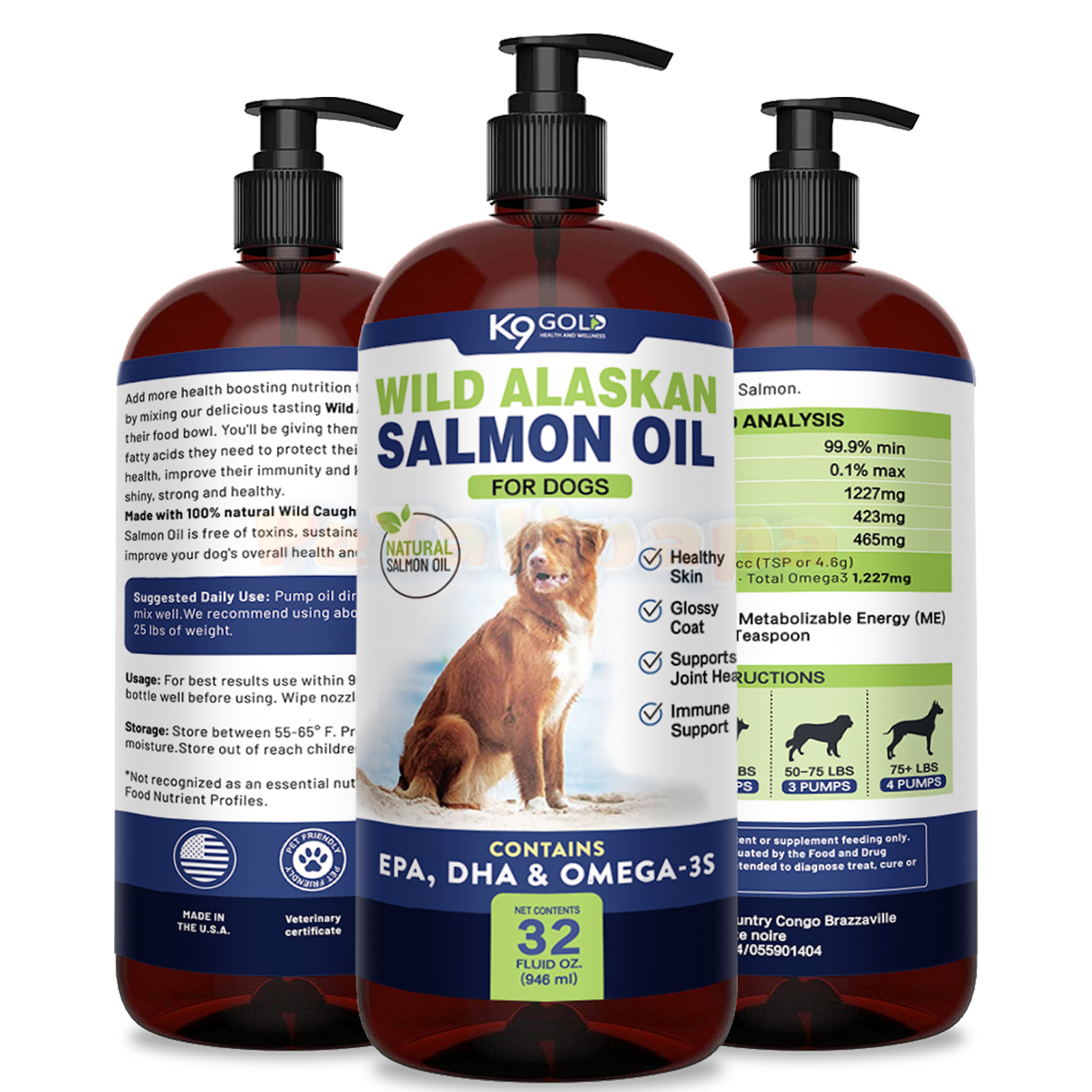 k9 - Gold Salmon-Oil Made in USA 32oz 1000 ml | Lazada PH