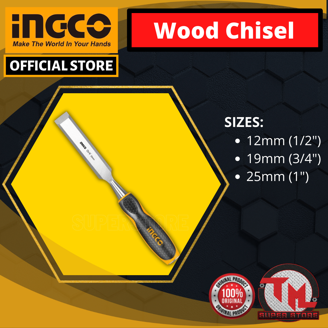 INGCO Chisel Wood Chisel 1/2" / 3/4" / 1" • Tm ss | Lazada PH