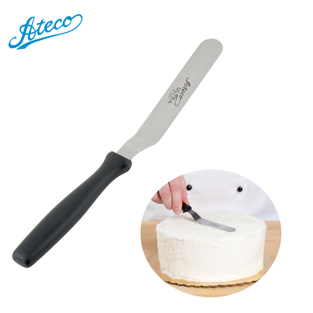 Ateco 1305 4 1/4" Blade Offset Baking / Icing Spatula with Plastic ...