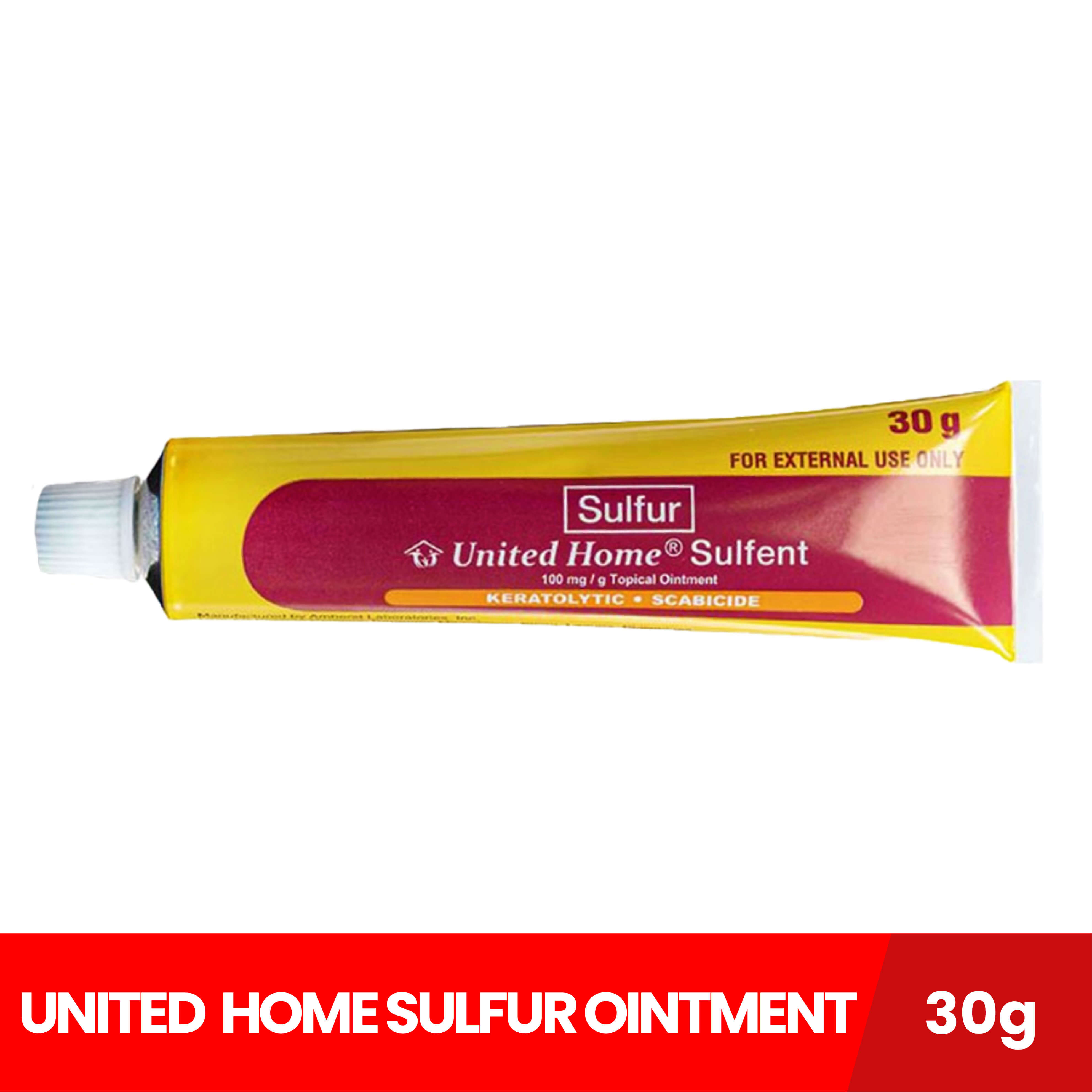 UNITED HOME Sulfur Ointment 30g (For Pimples & Scabies), health ...