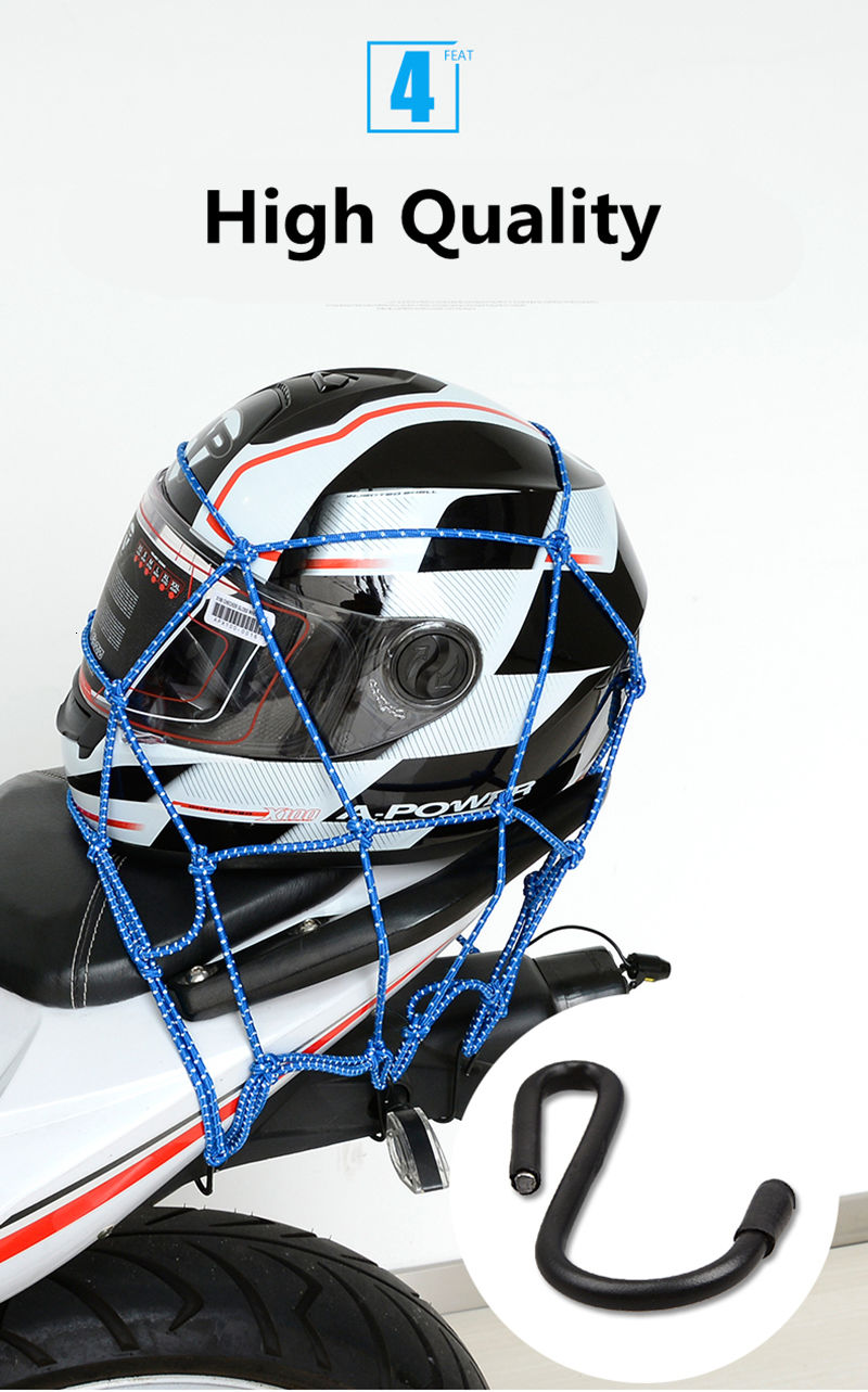 Reflective motorcycle Moto Helmet Mesh Net Motorcycle Luggage ...