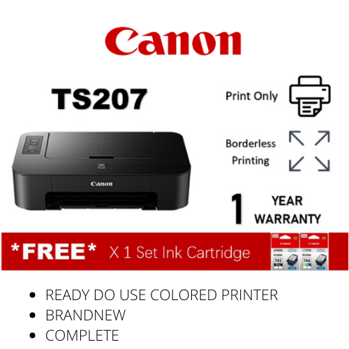 Canon TS207 Printer colored waybill | Lazada PH