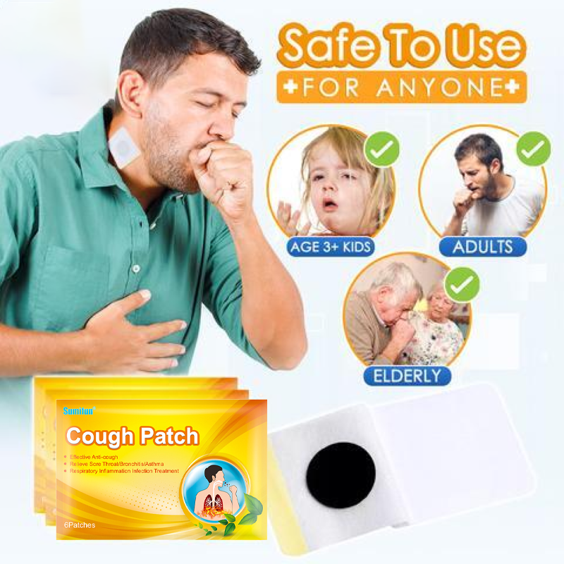 NoCough Relief Patch 1Box - 6 patches No Cough Organic Herbal Cough ...