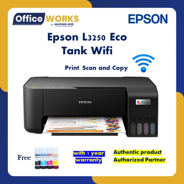 Epson Printer / Epson EcoTank L3250 Wi-Fi All-in-One Ink Tank Printer ...
