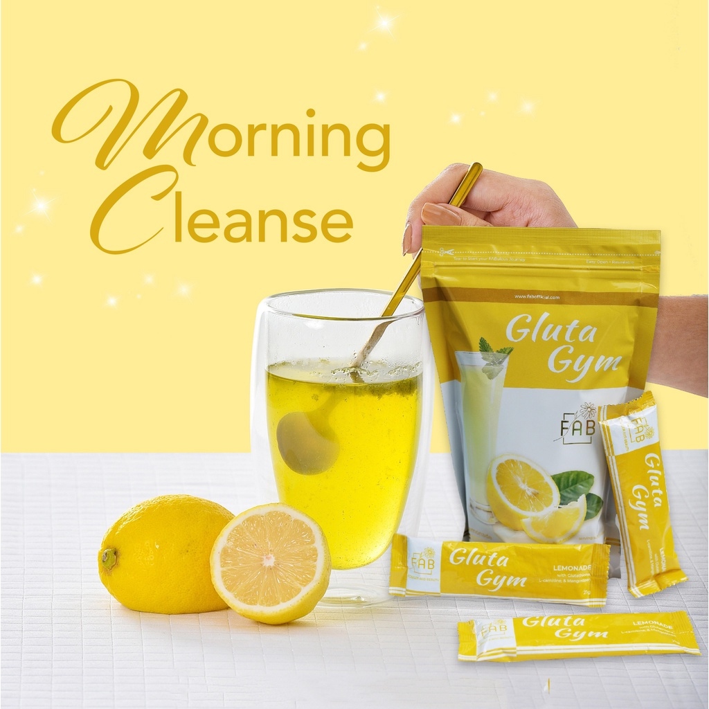 FAB Gluta Gym by Toni Fowler Lemonade Milk Strawberry Green Coffee Mix ...