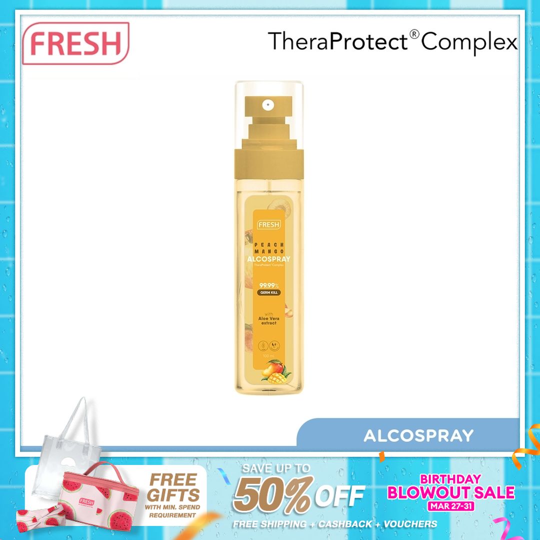 Fresh Peach Mango Alcospray 100 ml - Moisturizing with Aloe Vera ...