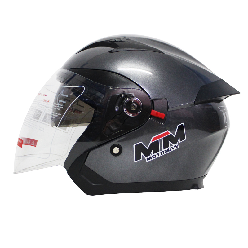 MTM MOTOMAN Half Face helmet Motorcycle dual visor Helmets motor motors DOT BPS cod 768 | Lazada PH