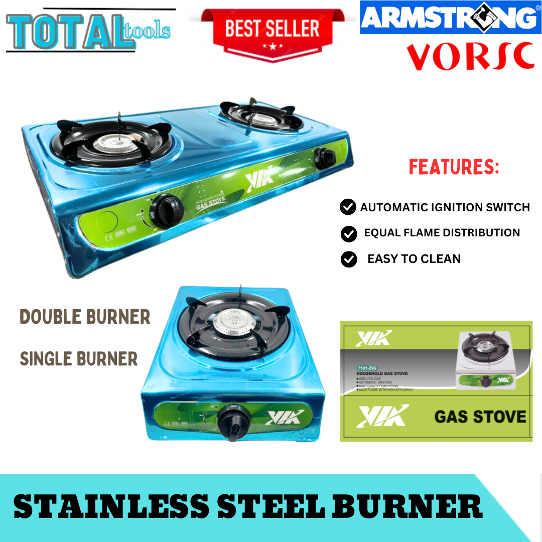 STAINLESS STEEL VIA KALAN / BURNER SINGLE AND DOUBLE | Lazada PH