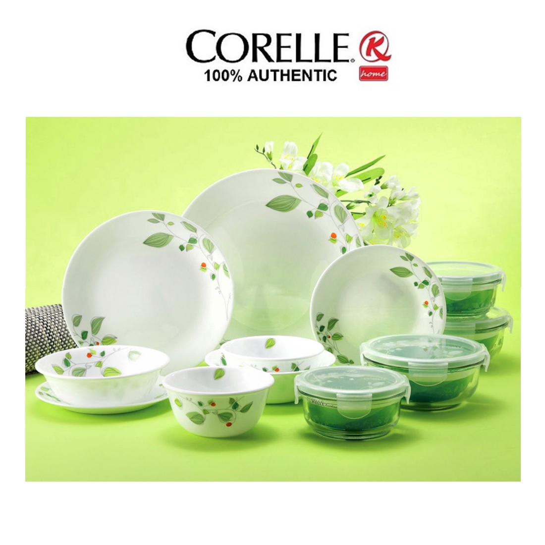 CORELLE Dinnerware 16 Piece Set Green Breeze | Lazada PH