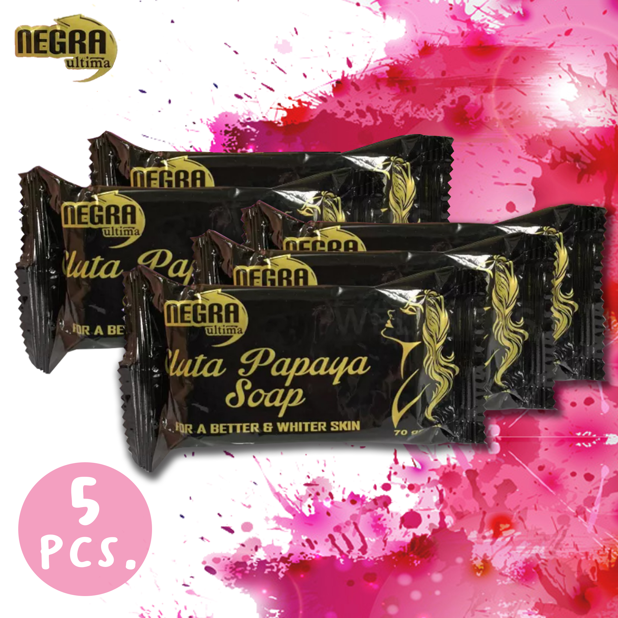 Negra Ultima Gluta Papaya Soap- 5 pcs | Lazada PH