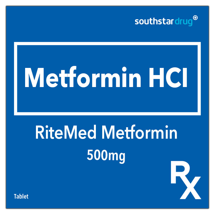 Rx: RiteMed Metformin 500mg Tablet | Lazada PH