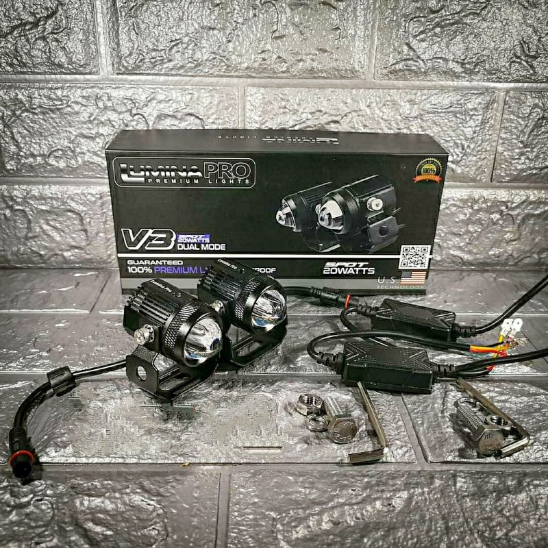 ☑️MINI DRIVING LIGHT DUAL MODE (V2 V3) | Lazada PH