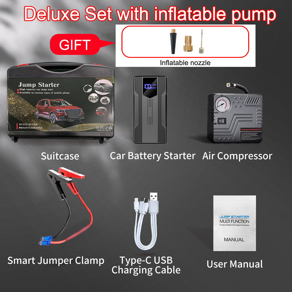 99800mAh Jump Starter For Car Battery Car jump Starter Heavy Duty Car ...