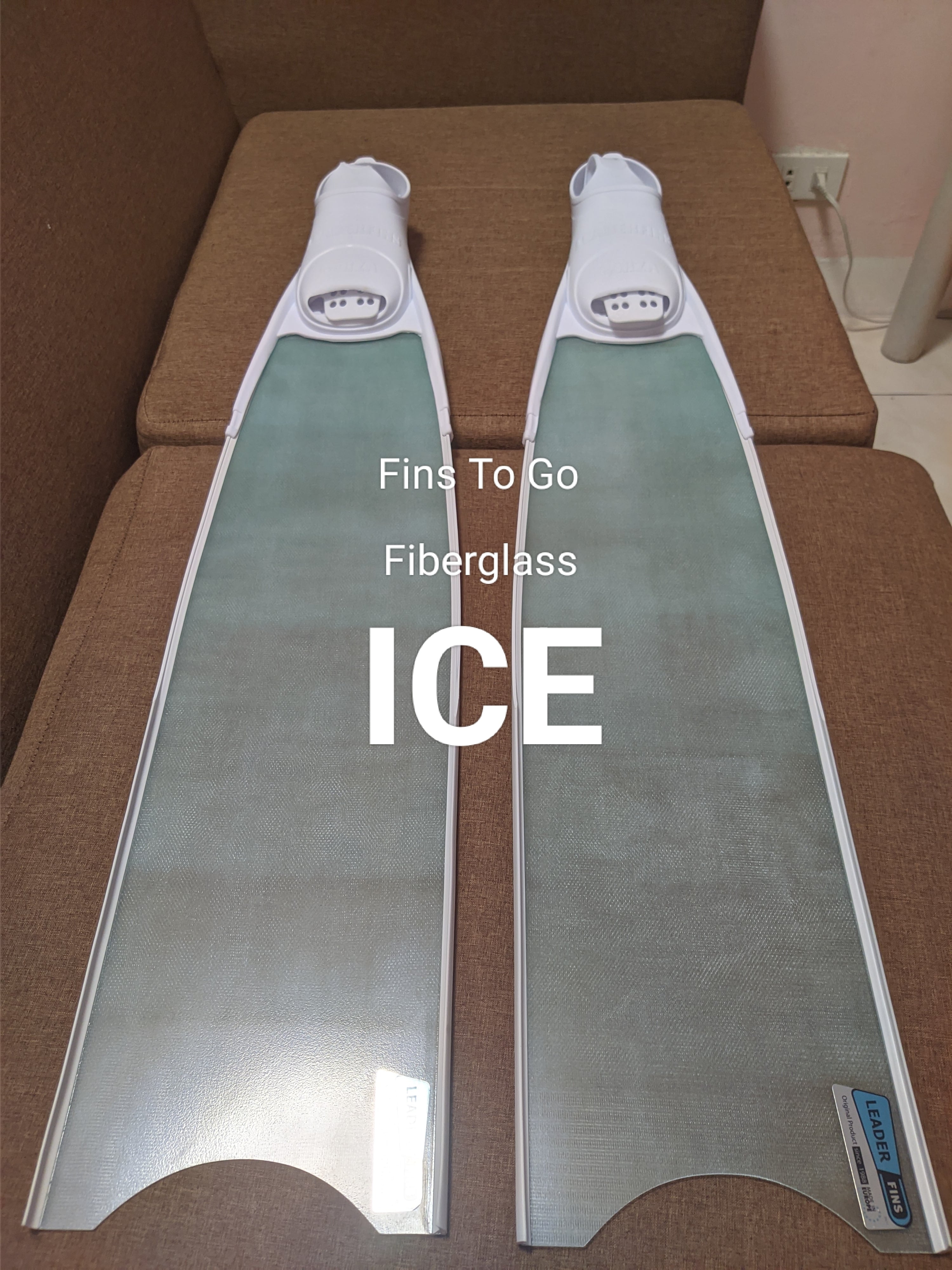 Leaderfins Fiberglass Ice Bi-Fins White Ribs Soft | Lazada PH