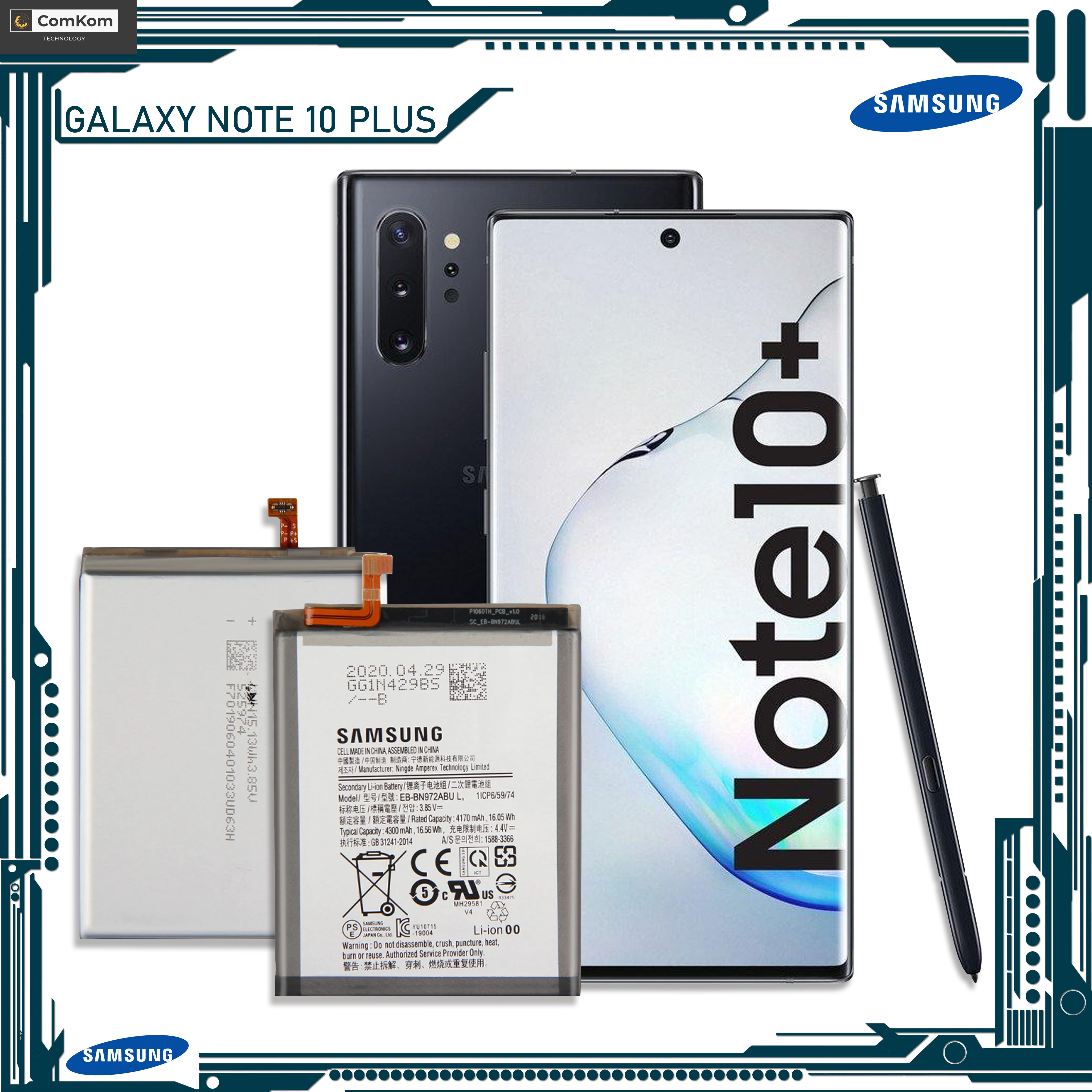 For Samsung Galaxy Note 10 Plus | Battery Model: EB-BN972ABU Original ...