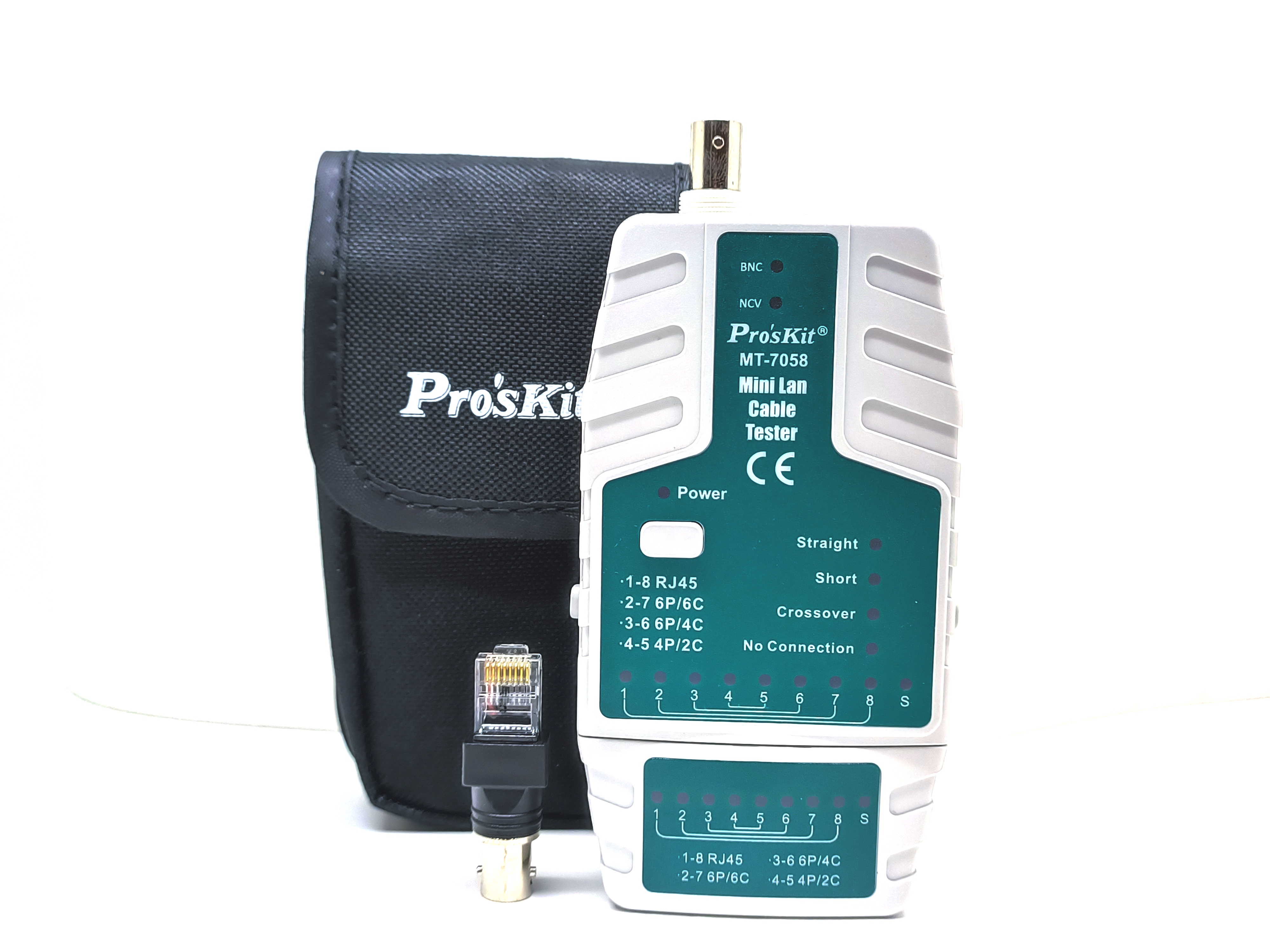 3C Connections / Proskit Mini LAN Cable Tester (BNC/ RJ45/ RJ11 ...