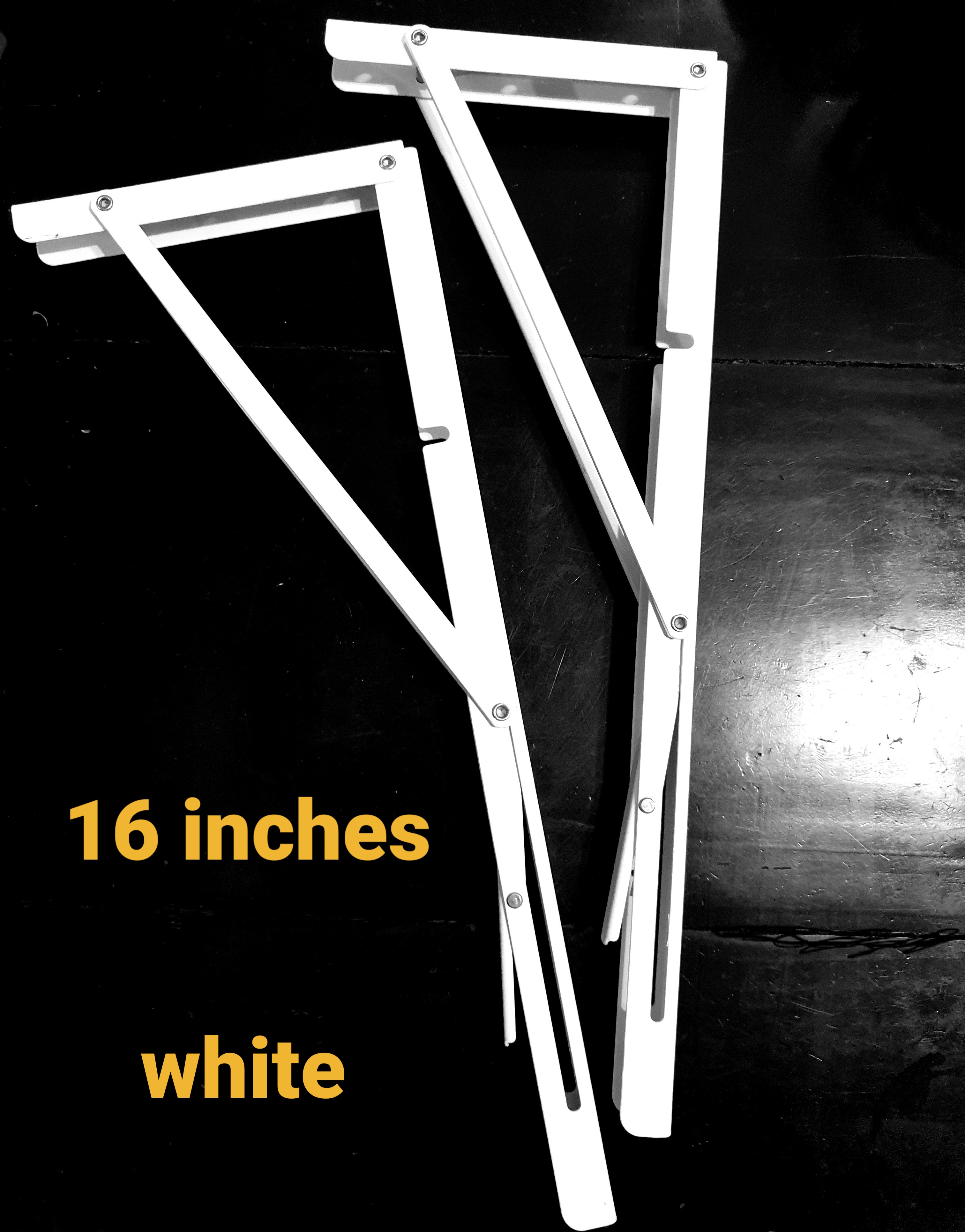 foldable wall bracket adjustable table support mechanism space saver ...
