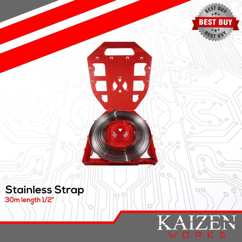 Stainless Steel Strapping Band Strap Tools 30M 1/2" 5/8" 3/4" | Lazada PH