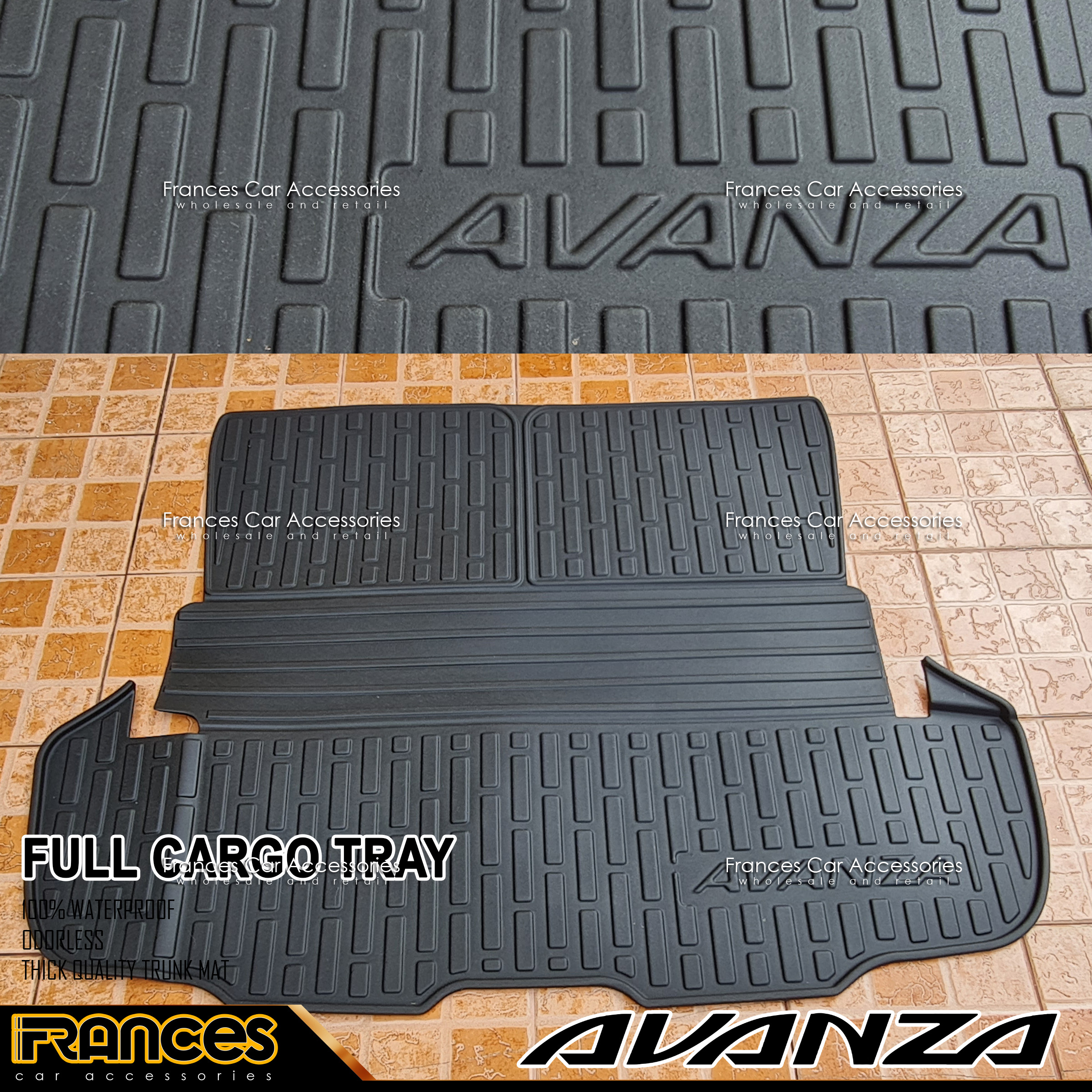 Toyota Avanza J E G GRS 2022-2024 Thick Bendable Cargo / Trunk Tray ...