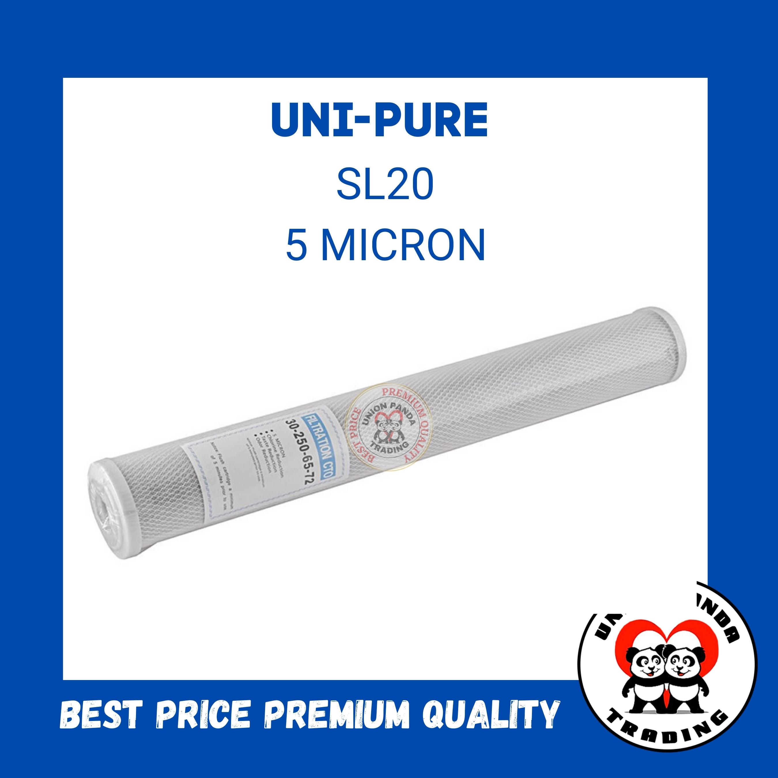 UNI-PURE 20SL Carbon Block Filter Coconut Activated Carbon Filtration ...