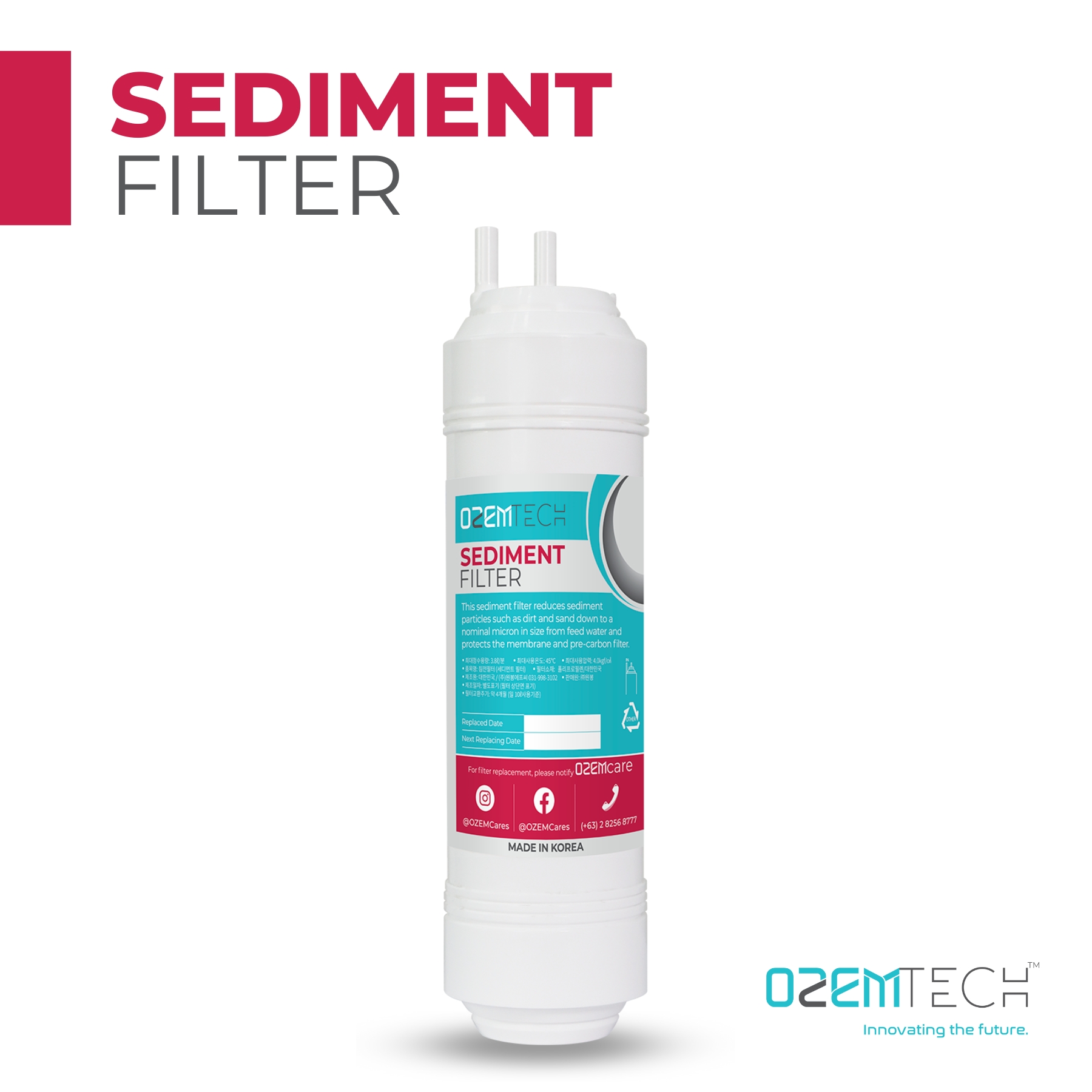 Sediment Filter (For Ozemtech Compact and Floor Stand) | Lazada PH