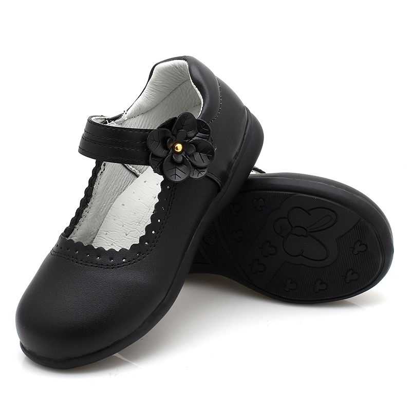 Flash sale! Girls black shoes leather shoes princess etiquette ...