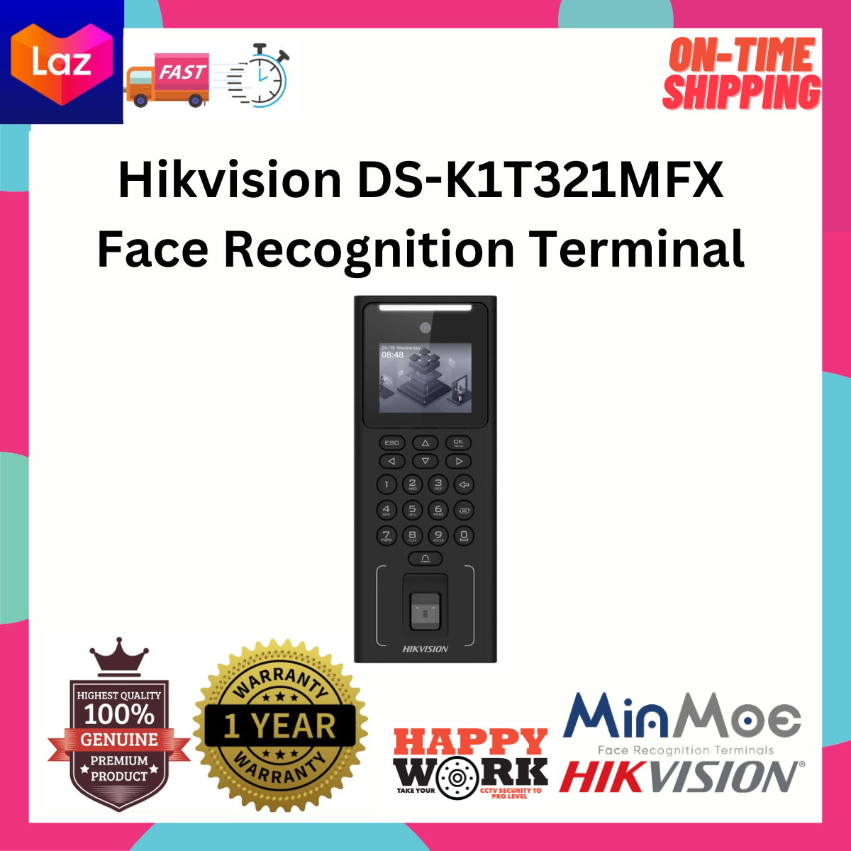 Hikvision Face Recognition Terminal DS-K1T321MFX Value Series Face ...
