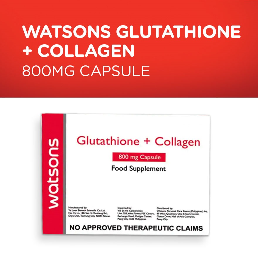 GLUTA COLLAGEN CAP WATSONS 800MG Sold per piece | Lazada PH