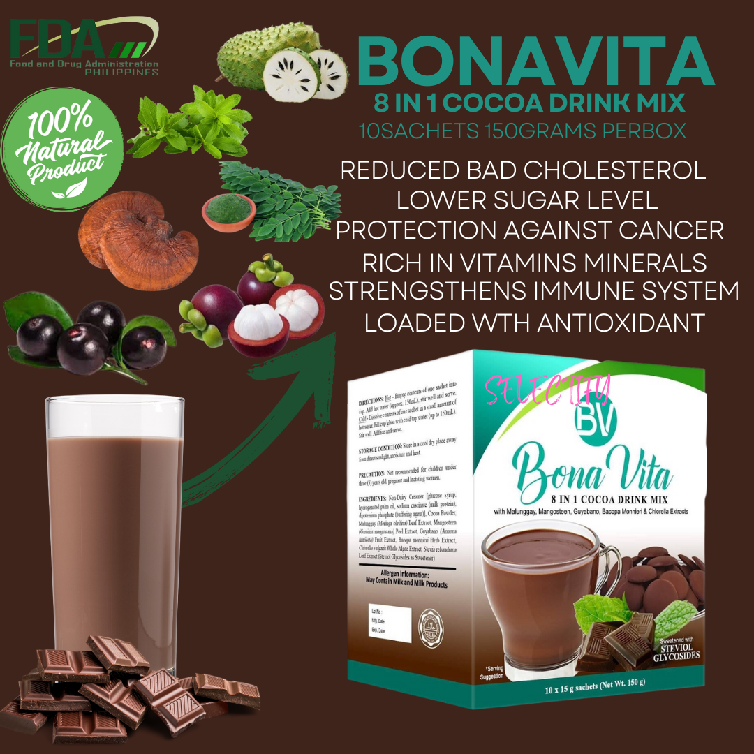 bonavita chocolate original 8 in 1 promo10sachets x 10 grams | Lazada PH