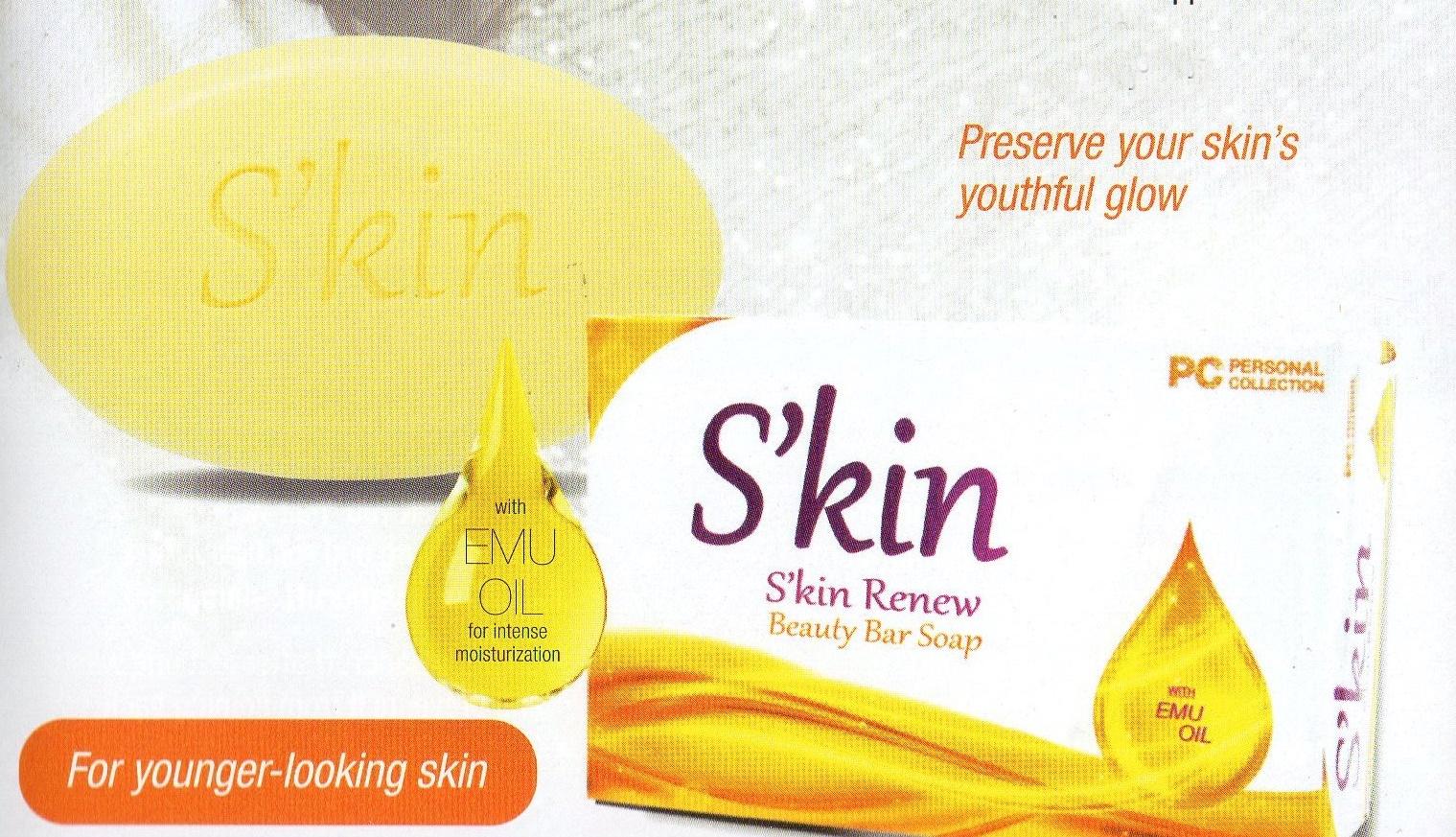 S'KIN RENEW Beauty Bar Soap with EMU OIL For Younger Looking Skin ...