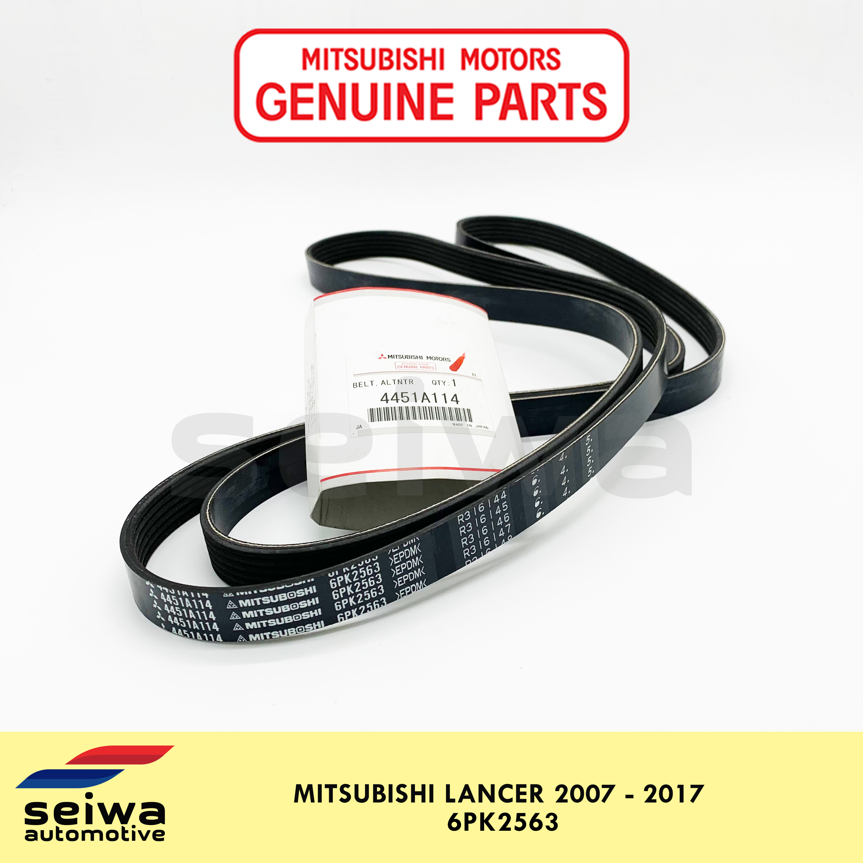 [2007 - 2017 CY4] Mitsubishi Lancer Drivebelt - Genuine Mitsubishi Auto ...