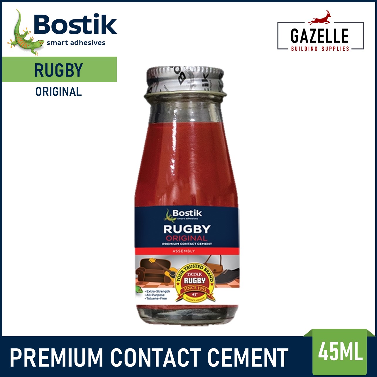 Bostik Rugby Original Premium Rubber Contact Cement High Strength ...