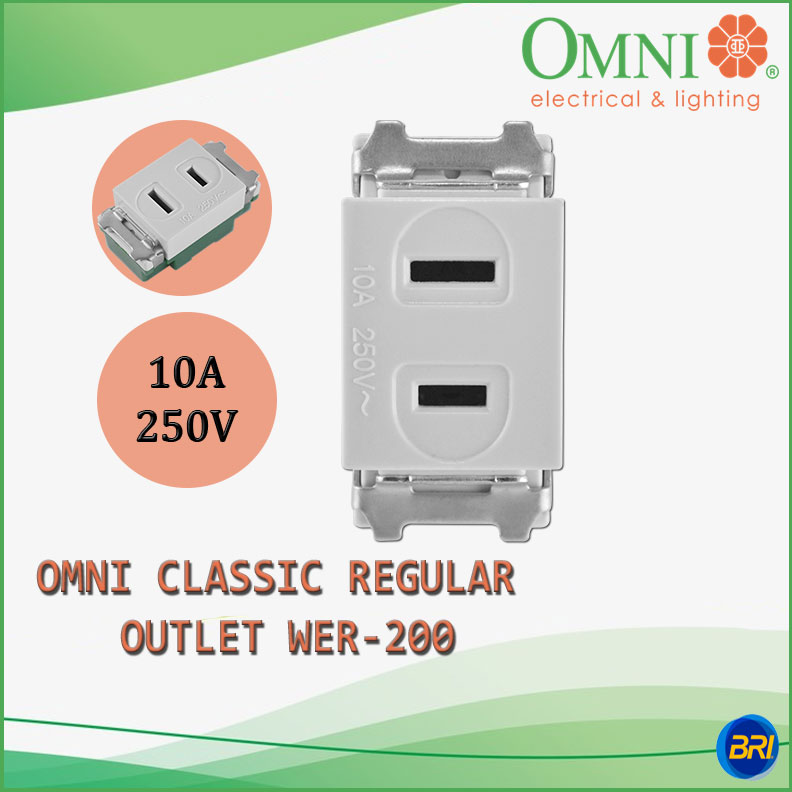 OMNI Regular Outlet 10A-250V WER-200 | Lazada PH