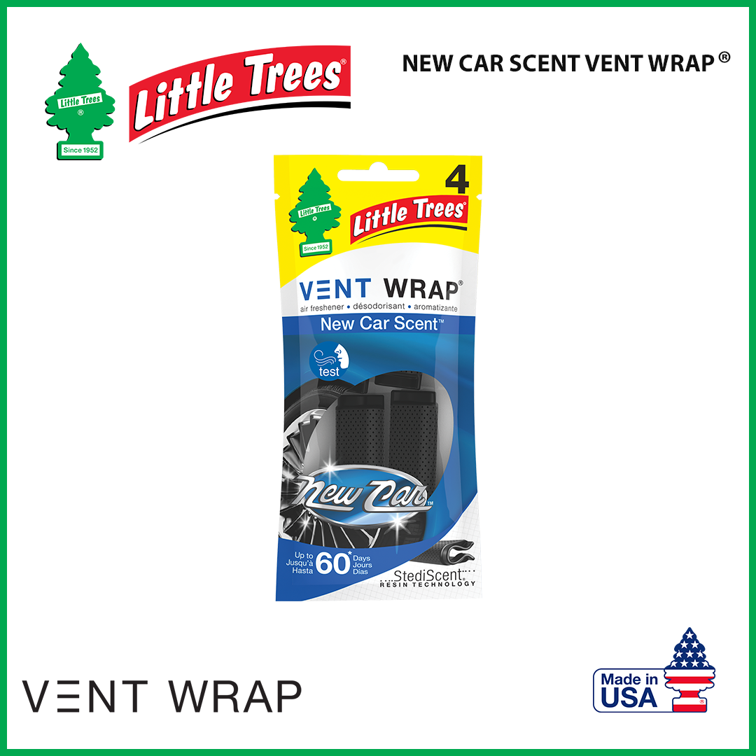 Little Trees Vent Wrap Air Freshener New Car Scent 4-PC | Lazada PH