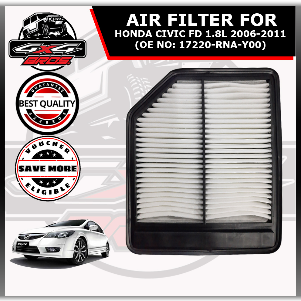 AIR FILTER For HONDA Civic FD 1.8L 2006-2011 (17220-RNA-Y00) | Lazada PH