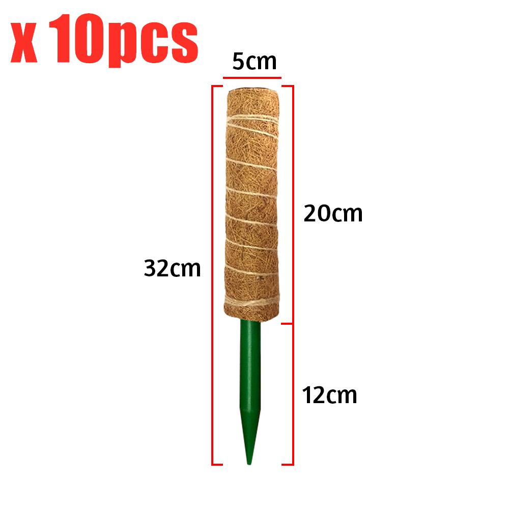 10pcs Stackable PVC Cocopole Coco pole Plant Trellis Plant Support High ...
