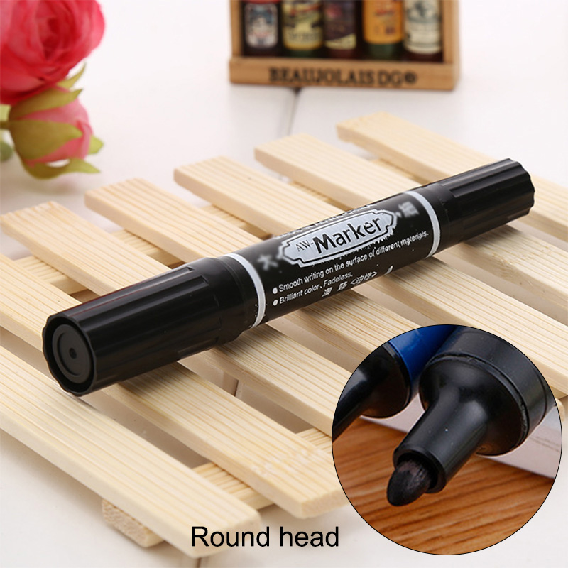 Double-ended Oily Marker Pen Smooth Writing Long Lasting No Fading ...