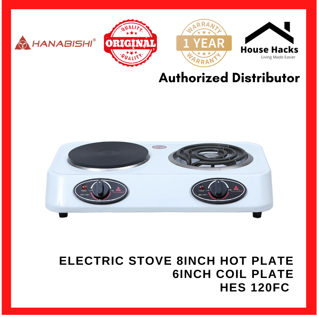 ELECTRIC STOVE HES 120FC 8inch Hot plate 6inch Coil plate (House Hacks ...