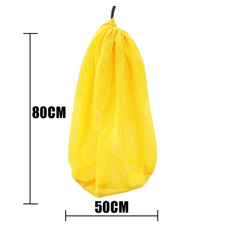 Nylon Fishing Net Bag Yellow Knotless 0.5mm Encrypted Network Port ...