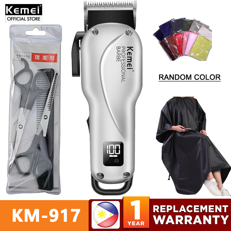 Kemei KM-917 Cordless Adjustable Fade Blade Hair Clipper Pet Epilator ...