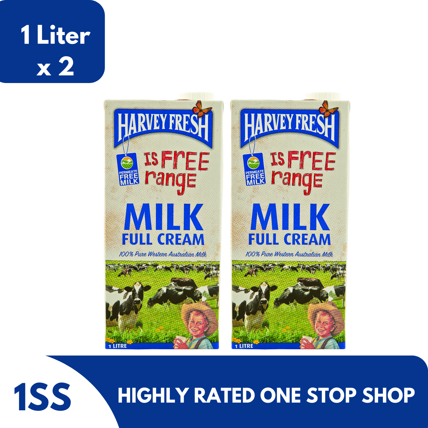 Harvey Fresh Full Cream Milk, 1 Liter set of 2 | Lazada PH