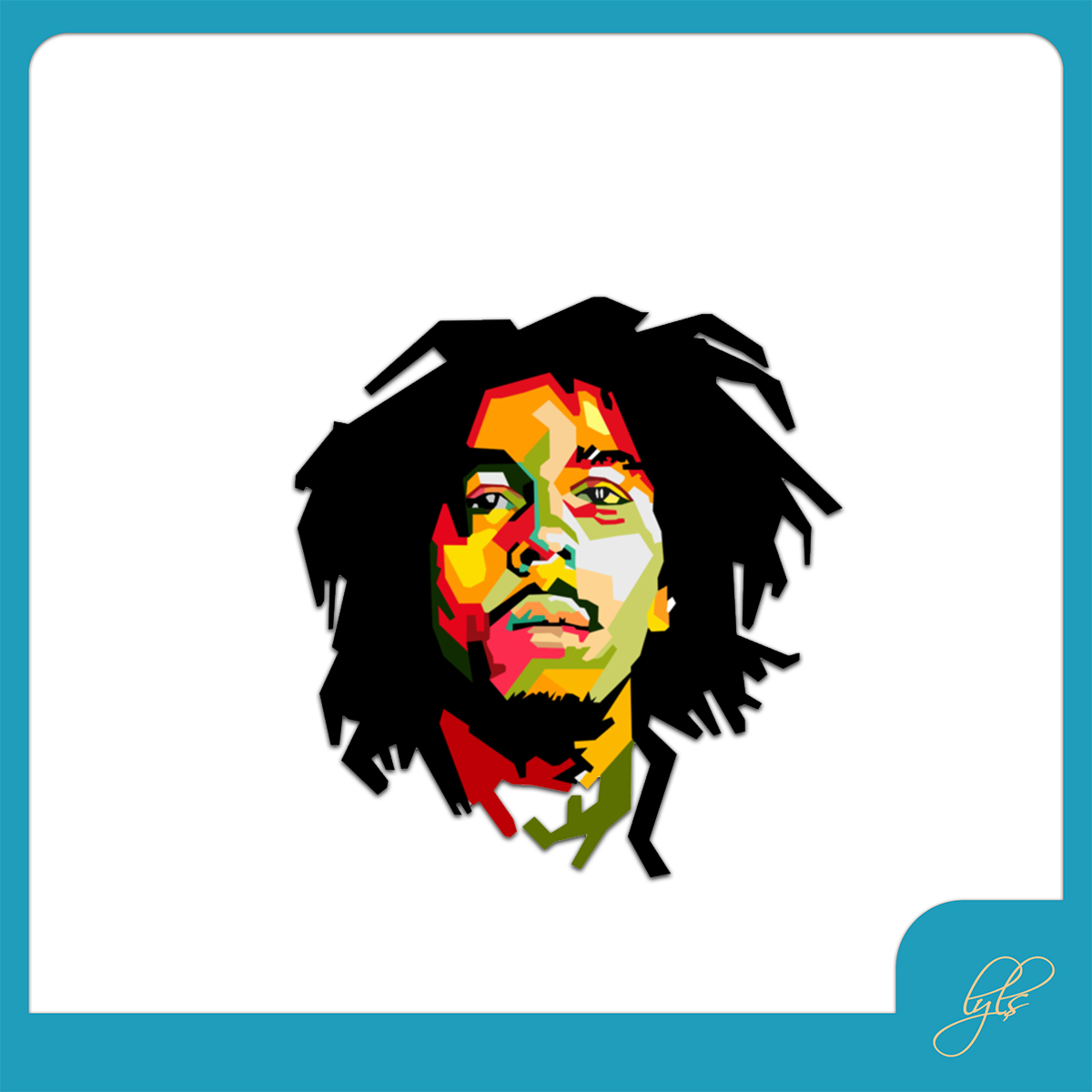 BOB MARLEY Waterproof Vinyl Sticker for Motorcycle, Bike, Laptop ...
