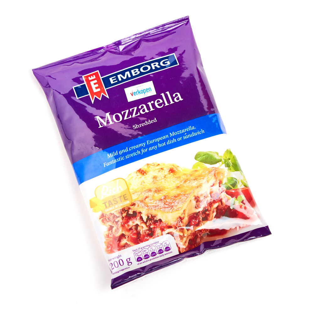 Emborg Mozzarella Shredded Cheese 200 g | Lazada PH