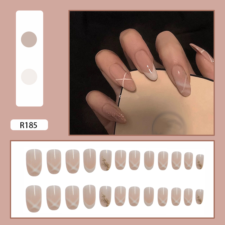 【COD+Gift】 24Pcs/Set Nail Art Waterproof and Durable Acrylic Nails ...