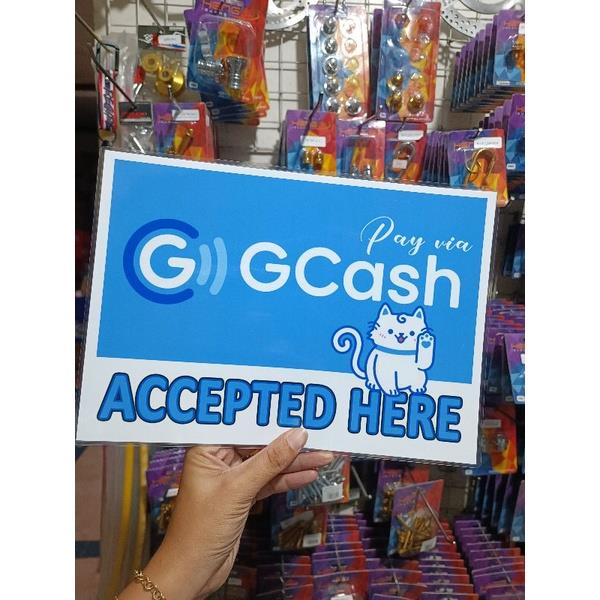 GCash Signage Laminated | Lazada PH