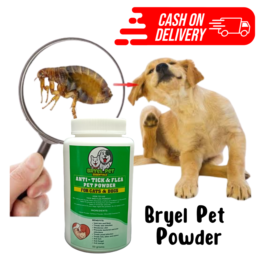 🐕🐈⚡BRYELS CARE BUY1 TAKE1 PET POWDER 50G Anti Tick and Flea Pet Powder ...