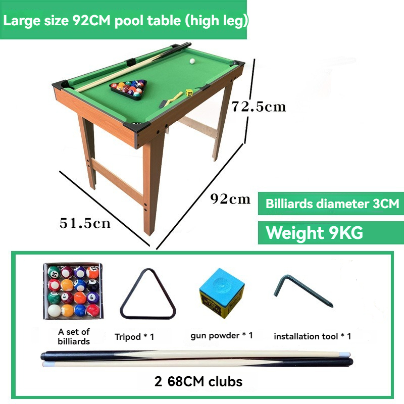 【Ready Stock】Mini Billiard Table for Kids Wooden With Tall Feet Pool ...
