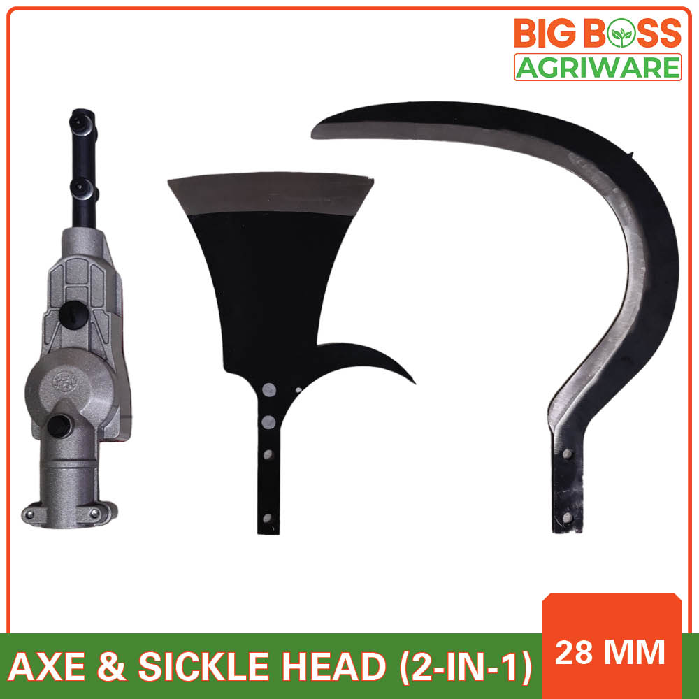BBA Ax & Sickle Head Attachment 28mm 9T/9 Spline for 2-stroke & 4 ...