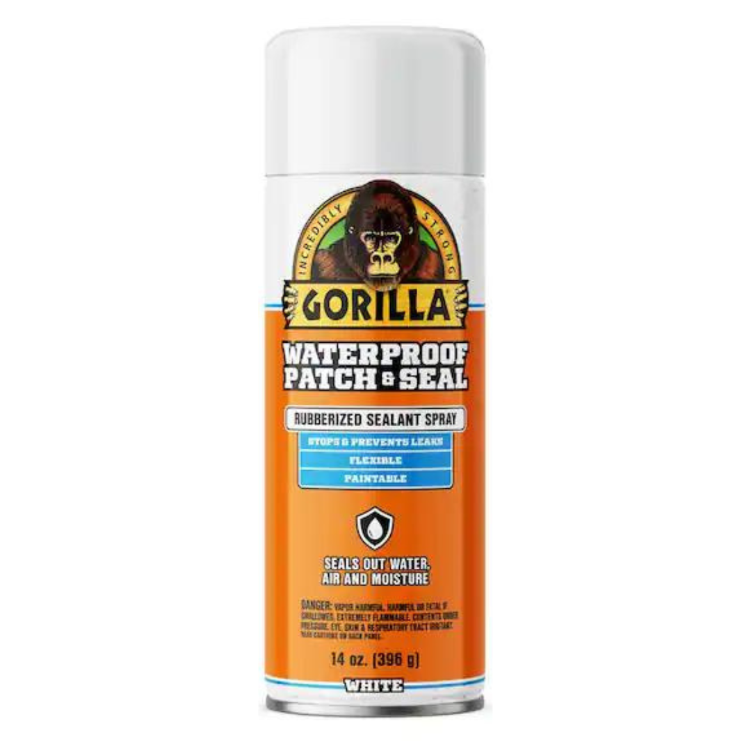 Gorilla Waterproof Patch & Seal Rubberized Sealant Spray White 14 oz ...